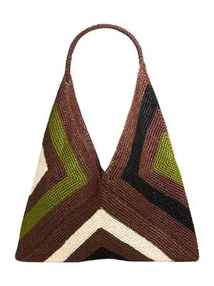 A.L.C. Sid Crochet Hobo Bag - Chocolate