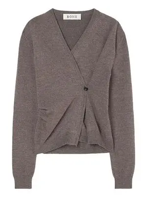 RÓHE Twisted Ballet Cardigan - Mud
