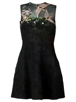 Valentino Garavani Embroidered Dress - Black