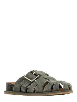 DONALD PLINER Manor Fisherman Clogs - Olive