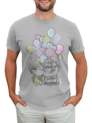 UP Carl And Ellie Love Graphic T-shirt - Silver