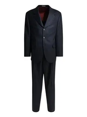 Brunello Cucinelli Pinstripe Formal Suit - Blue