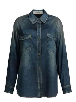GOLDEN GOOSE Golden Goose Patty Printed Polyester Casual Shirt