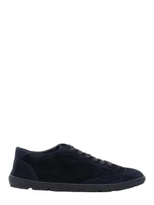 Brunello Cucinelli Suede Lace-up Low Top Sneakers - Blue