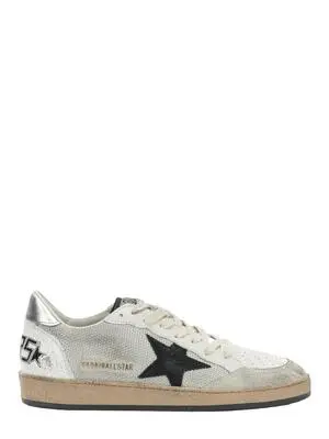 GOLDEN GOOSE Ball Star Low Top Sneakers - Silver