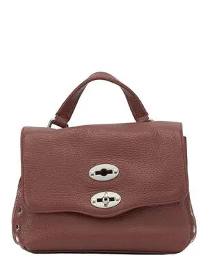 ZANELLATO Postina® Daily Baby Grained Calfskin Handbag - Red