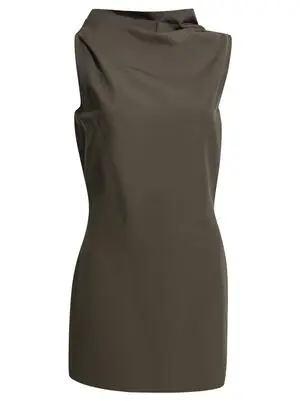 Khaite Astor Short Dress - Grey