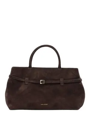 MANU ATELIER Manu Atelier Le Cambon 35 Medium Suede Calfskin Handbag