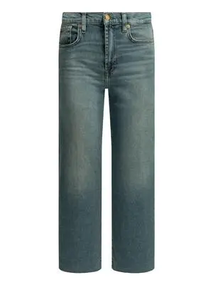 7 For All Mankind Cropped Jeans - Blue