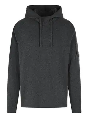 C.P. COMPANY Wool Blend Hoodie - Grey