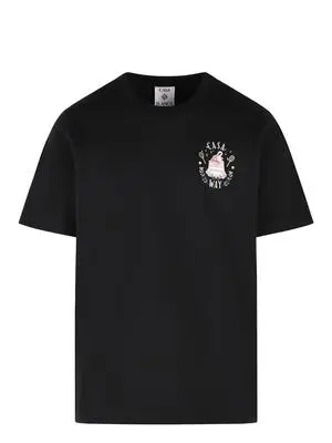 Casablanca Casaway Cotton T-shirt - Black