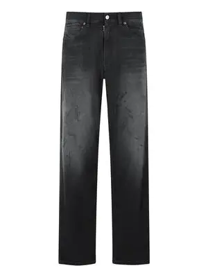 MAISON MARGIELA Cotton Jeans With Washed Effect - Black