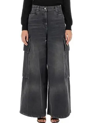 PALM ANGELS PALM ANGELS Wide Leg Parachute Jeans