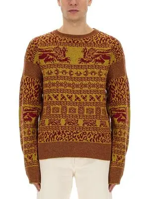 VIVIENNE WESTWOOD Lion" Print Knit Sweater - Multicolor