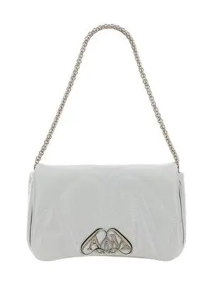 Alexander McQueen Leather Shoulder Bag - Gray