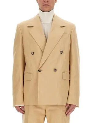 Bottega Veneta Double-breasted Jacket - Brown