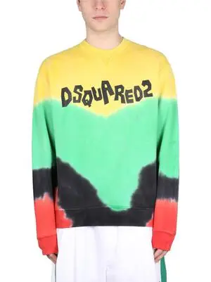 Dsquared2 Jamaica Tie-dye Crewneck Sweatshirt - Multicolor