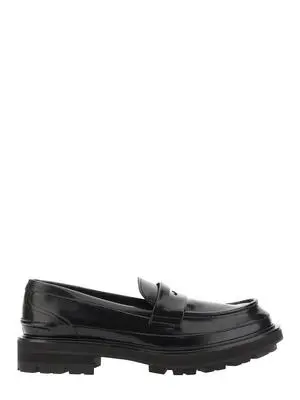 Alexander McQueen Leather Loafers - Black