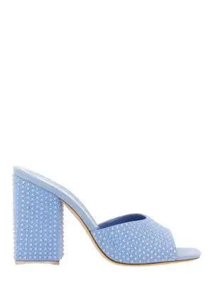 Paris Texas Embellished High Heel Mules - Multicolor