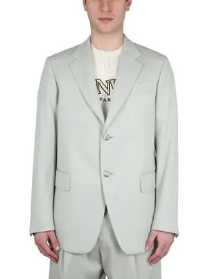 LANVIN Single-breasted Boxy Jacket - Green