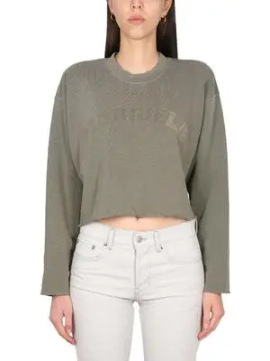 MAISON MARGIELA Maison Margiela Distressed Logo Sweatshirt Multicolor