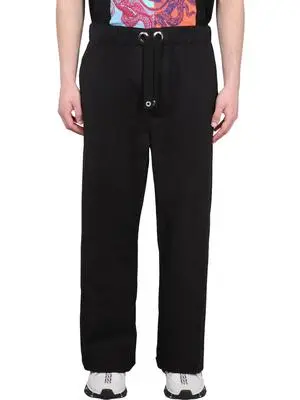 Versace Drawstring Waistband Pants - Black