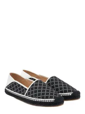 Manolo Blahnik MANOLO BLAHNIK Raffia-Effect Espadrilles Black