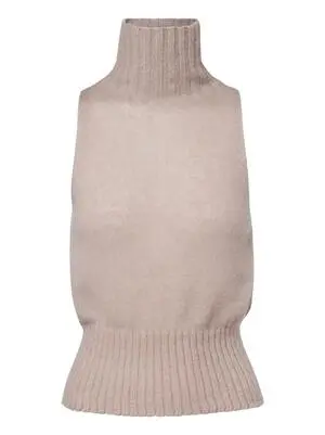 TOM FORD Cashmere And Silk-blend High-neck Vest - Beige