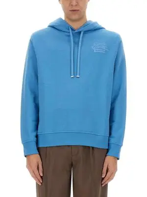Etro Hoodie With Embroidered Logo - Multicolor