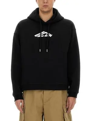 Dsquared2 Sweatshirt With Logo Print - Black