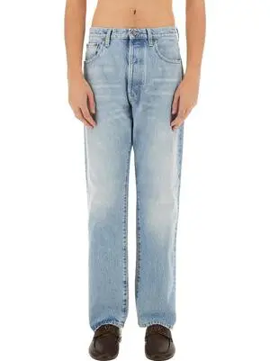 Valentino Garavani Regular Fit Cotton Denim Jeans - Blue