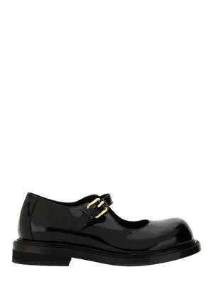 Moschino Mary Jane Flat Shoes - Black