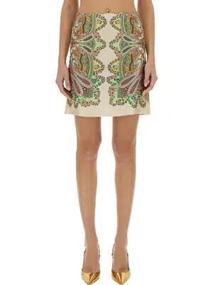 Etro Silk Mini Skirt - Multicolor