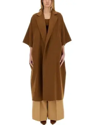 Max Mara Camel Drap Cape Coat - Multicolor