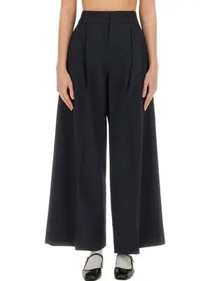 Max Mara Nichols High-waisted Wool Trousers - Blue