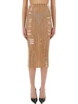 DIESEL® Slim Fit Skirt - Cream