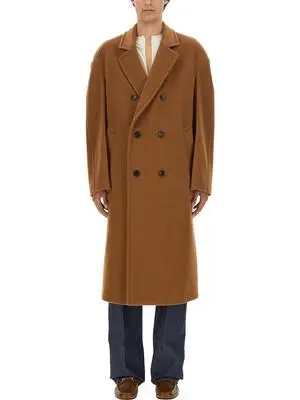 Gucci Double-breasted Wool Coat - Brown