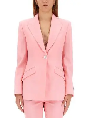 Versace Single Breasted Medusa Jacket - Pink