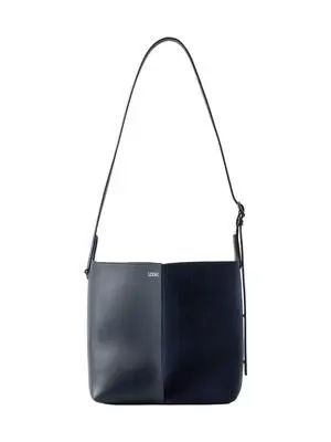 Loewe Loewe Bilbao Leather And Suede Tote Navy