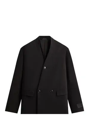 Kith Giorgio Armani & Kin Milano Crepe Collarless Jacket - Black