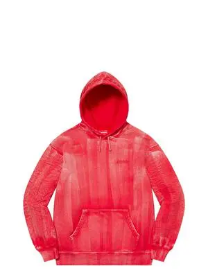 Supreme Brush Stroke Hooded Sweatshirt - Red