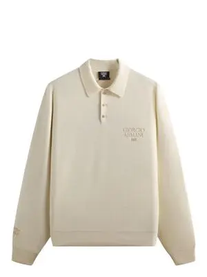 Kith X Giorgio Armani X New York Knicks Rugby Polo - Cream