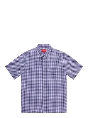 Supreme Gingham Short Sleeve Shirt - Blue