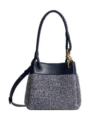 Bottega Veneta Raffia Parachute Shoulder Bag - White