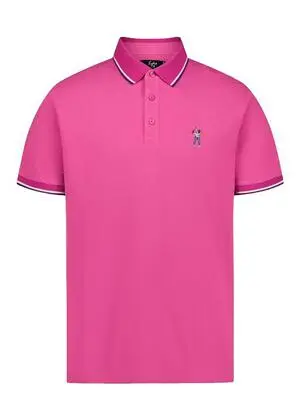 EASTSIDE GOLF Tipped Piqué Polo - Fuchsia