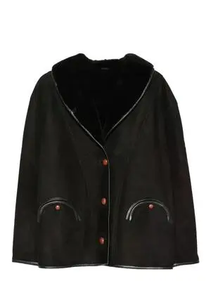 BLAZÉ MILANO Smiley Shearling-collar Jacket - Black