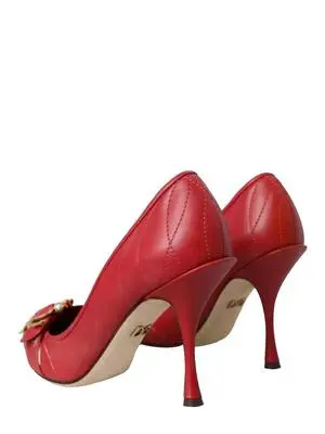 Dolce & Gabbana Dolce & Gabbana Quilted Stiletto Pumps Red