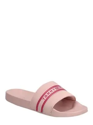 Tommy Hilfiger Logo-tape Sliders - Pink