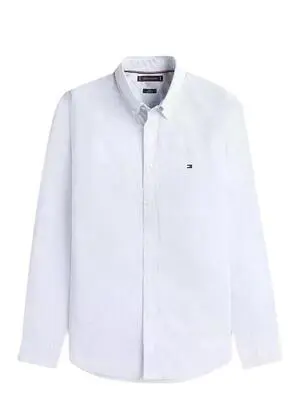 Tommy Hilfiger Logo-embroidered Shirt - Blue