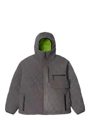 Sease Quilted Hooded Jacket - Grey